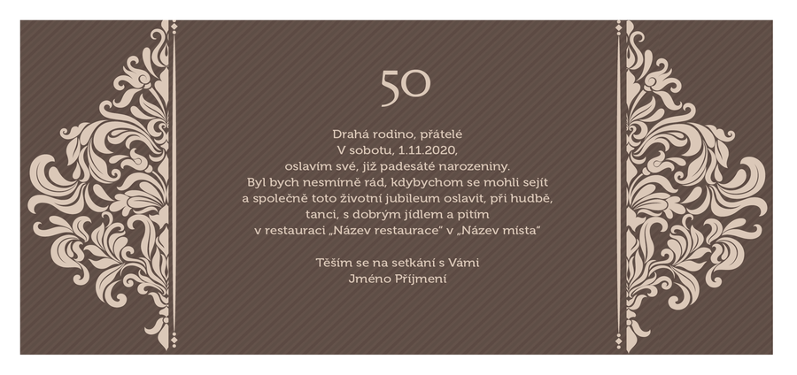 Pozvánka 60 — Pozvankomat.cz